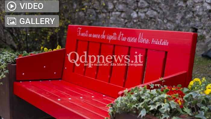 Cappella Maggiore, ecco la panchina rossa: un monito per sensibilizzare ...