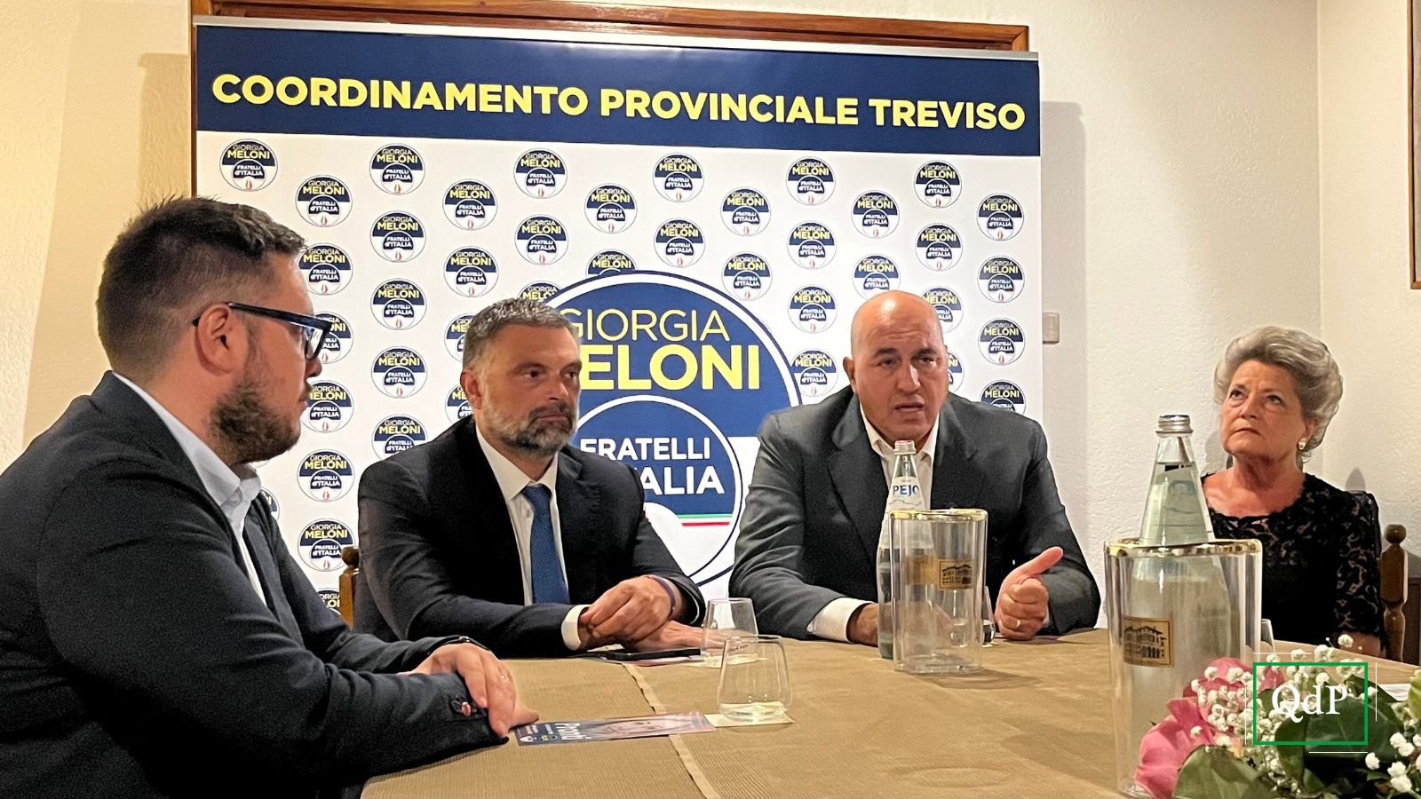 Il co-fondatore di Fratelli d'Italia Guido Crosetto a cena a San Polo con amministratori e ...