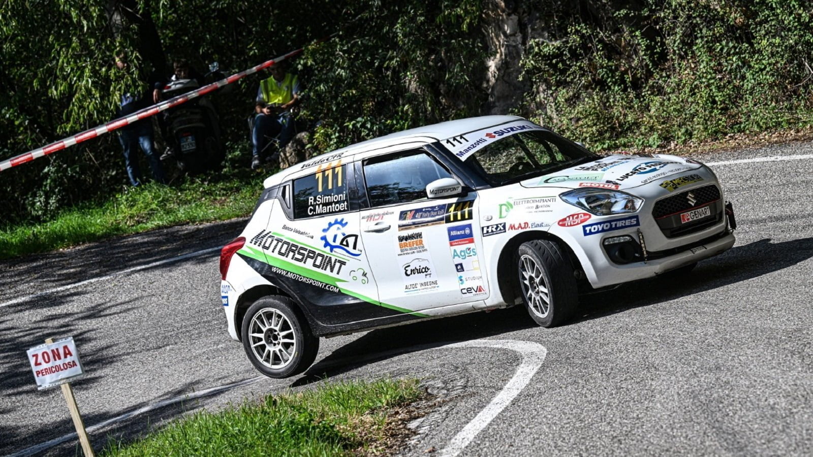 Assolo di Cristian Mantoet al Rally delle Marche, il valdobbiadenese ...