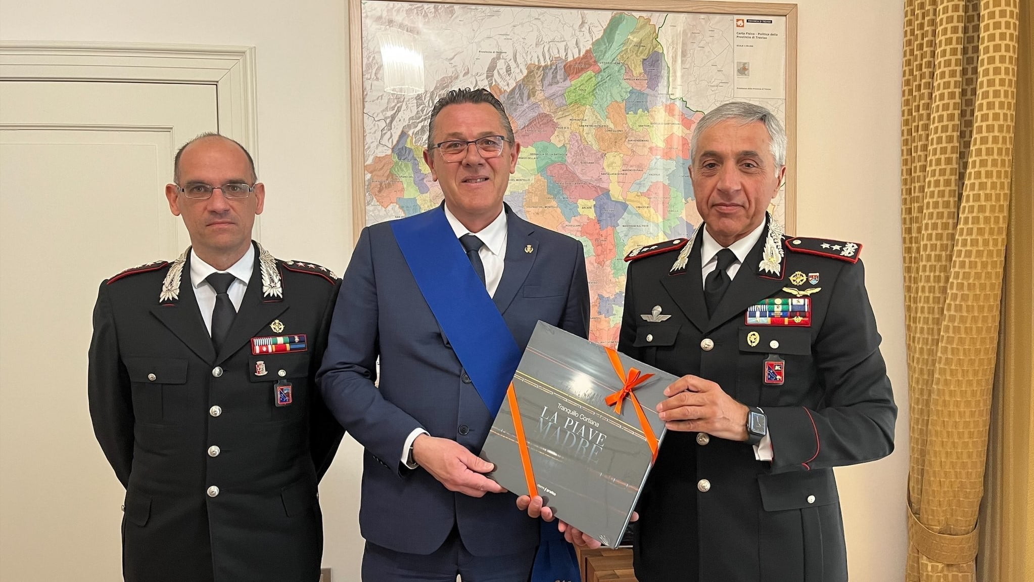 Ricevuto in Provincia il Comandante della Legione Carabinieri Veneto Giuseppe Spina. Marcon: "Il ...