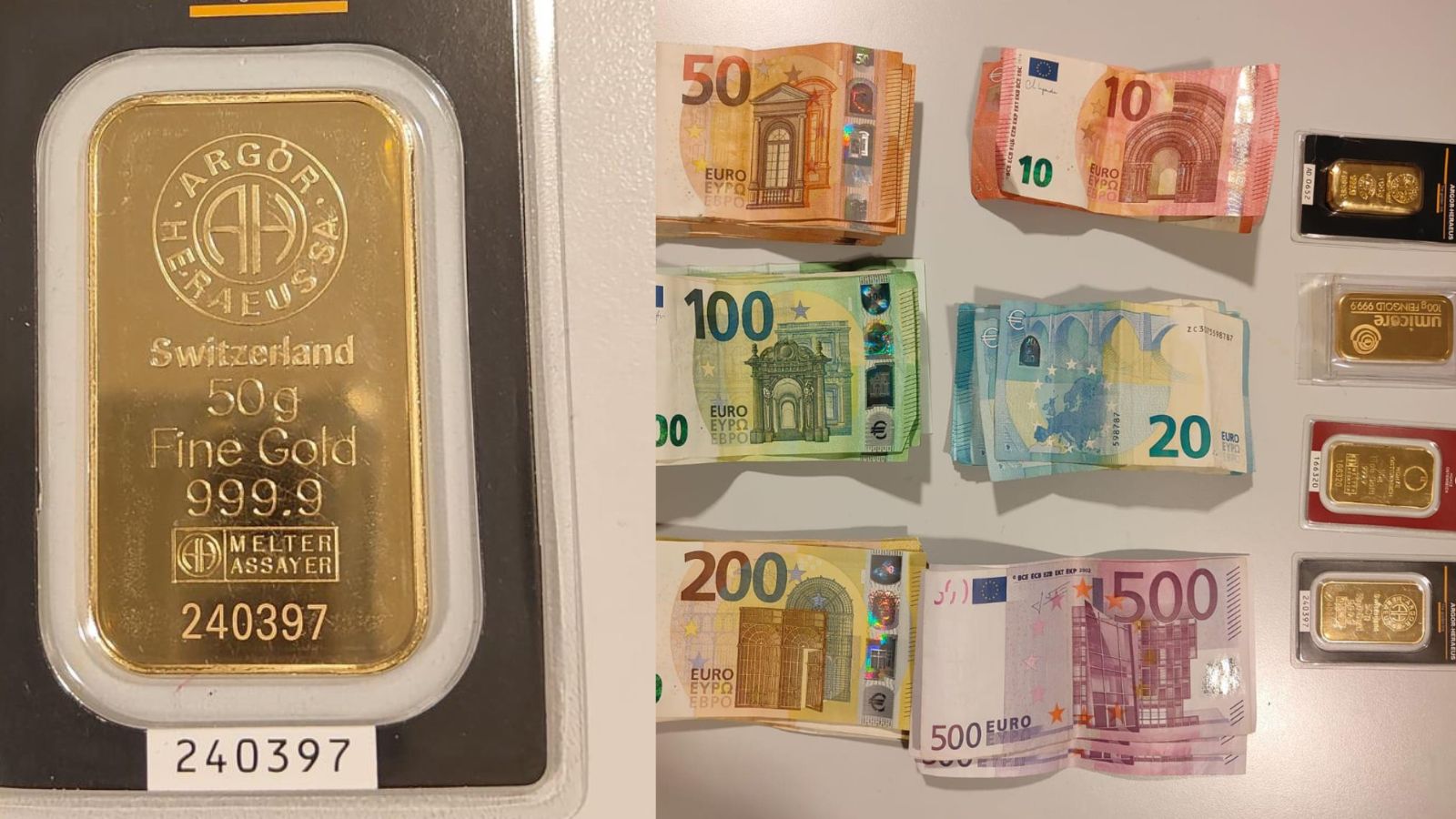 Fermato all'aeroporto di Treviso in partenza per la spagna con dei lingotti d'oro